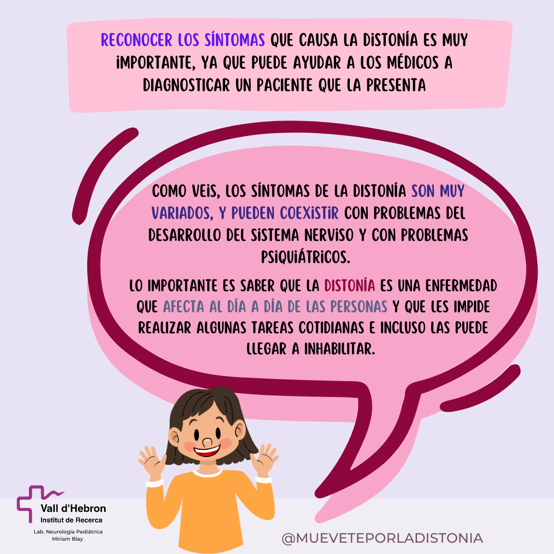 Los síntomas de la distonía - Aludmedystonia