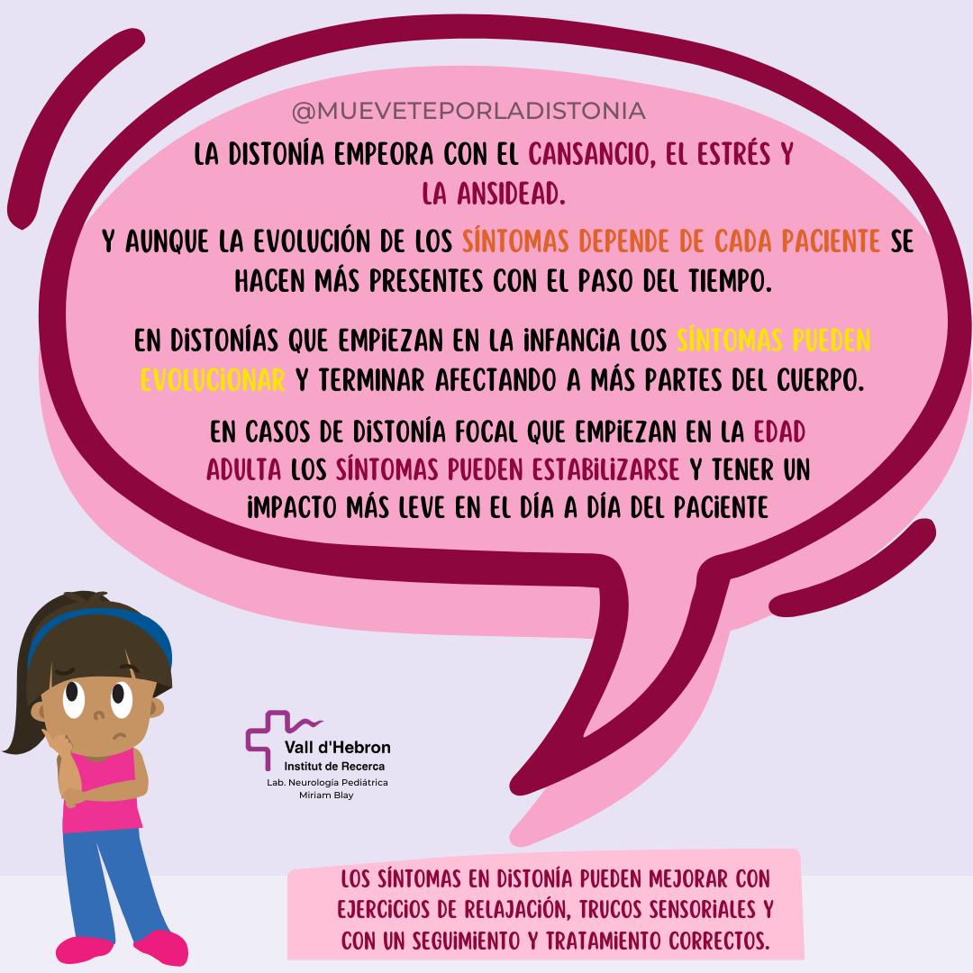 Los síntomas de la distonía - Aludmedystonia